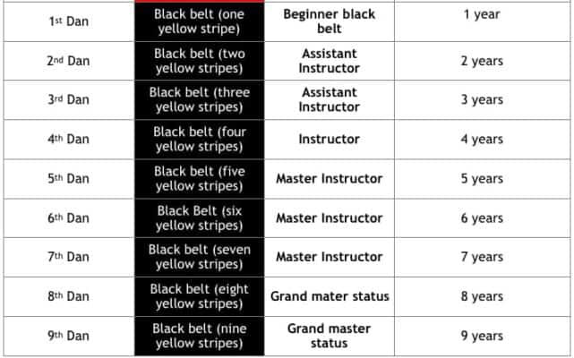 Taekwondo Belt Ranking System EASILY Explained For Beginners MMA